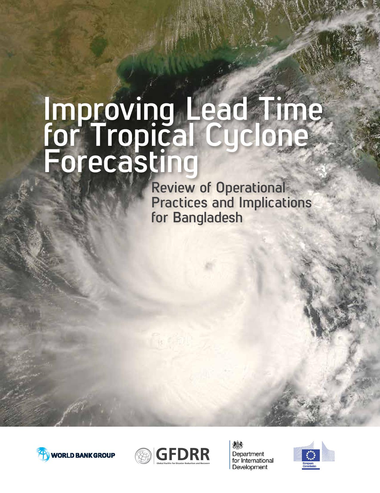 Improving Lead Time for Tropical Cyclone Forecasting | GFDRR
